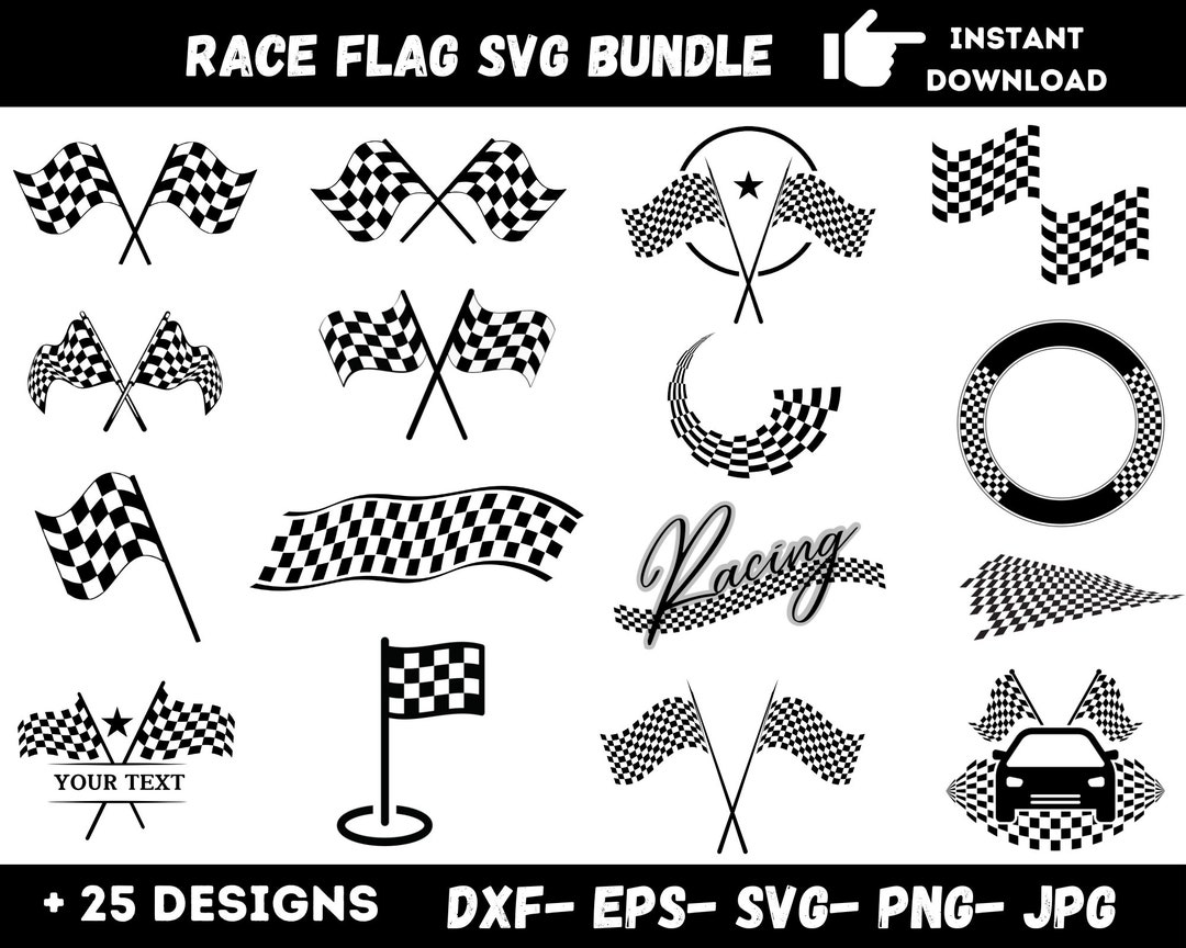 Race Flag Svg Bundle Racing Flag Svg Race Flag Clipart Race Flag