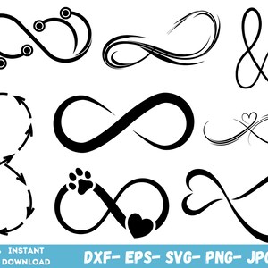Infinity Symbol Svg Bundle, Infinity Sign Svg, Infinity Clipart, Svg ...