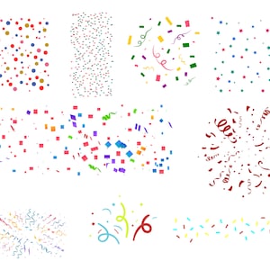 Confetti Svg Bundle, Confetti Png, Confetti Clipart, Birthday Svg, Svg ...