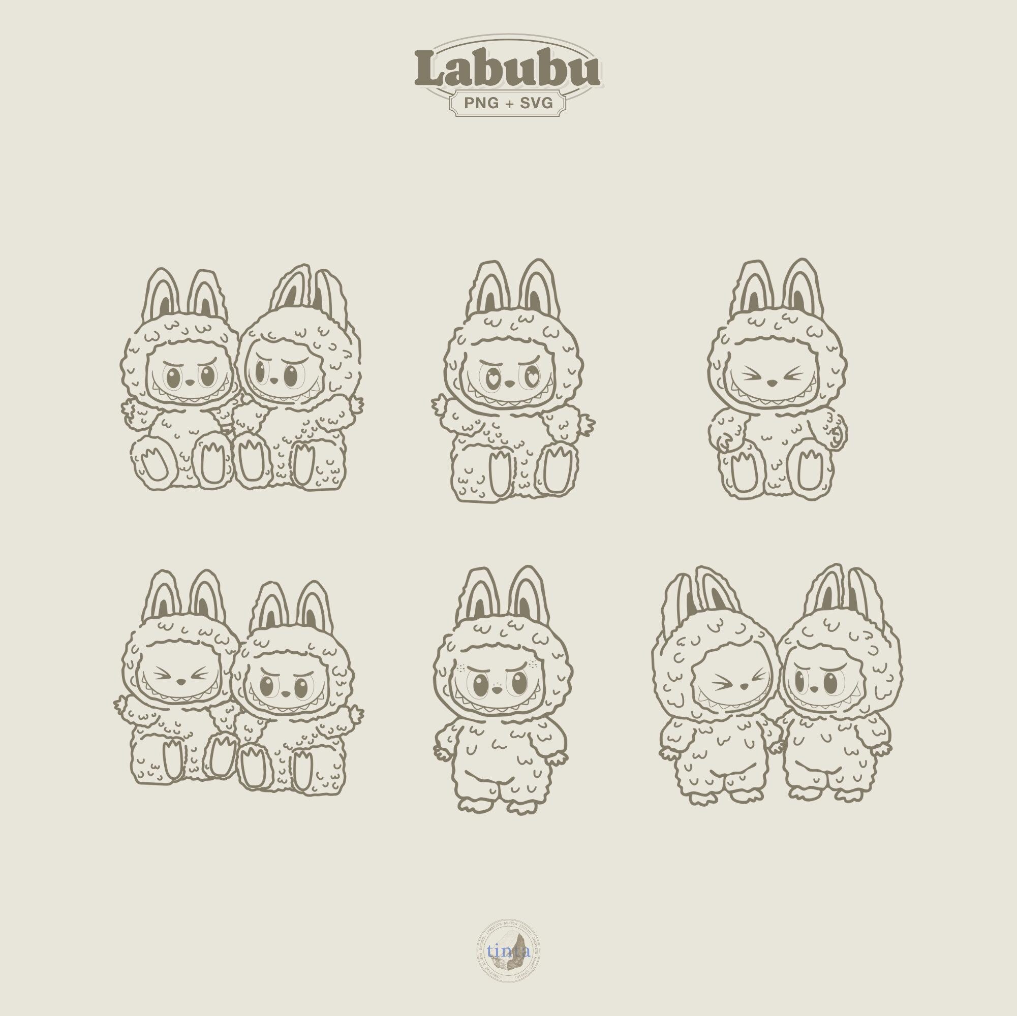 100 LABUBU CLIPART png + svg I Labubu svg I Labubu png I Labubu Vektor ...