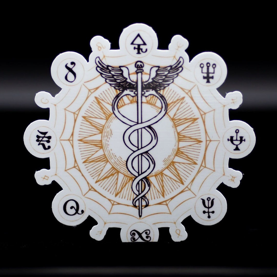 Caduceus Greek God Hermes Equilibrium Stickers or Magnets - Etsy