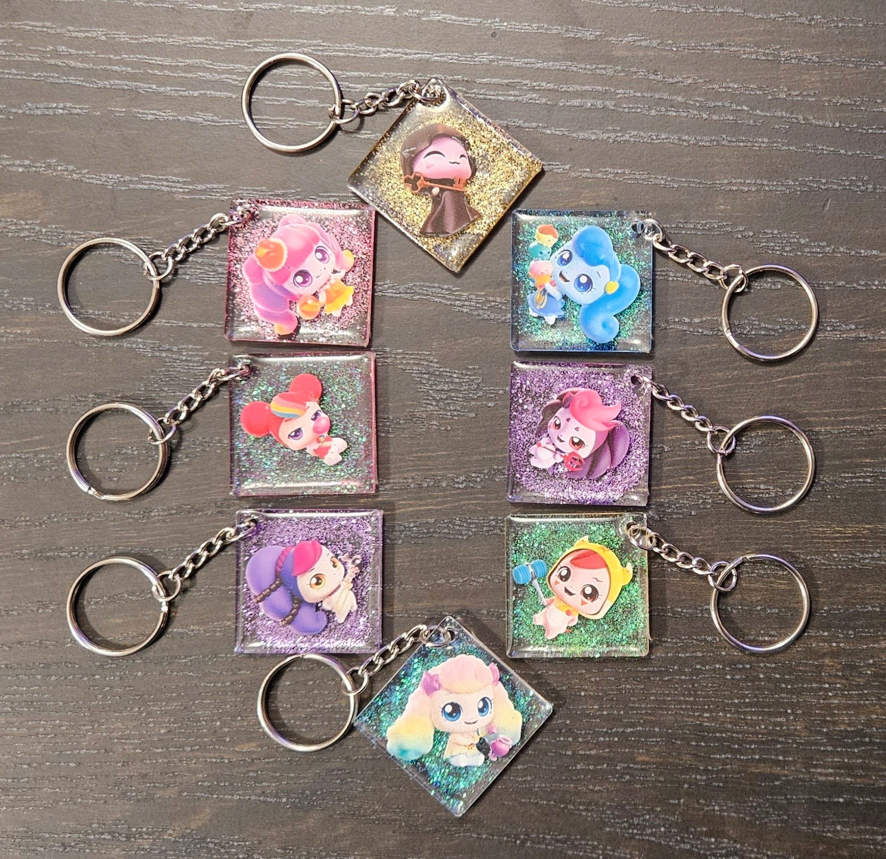 Dessert Catch! Teenieping Cute Korean Animated Series Acrylic Glitter ...