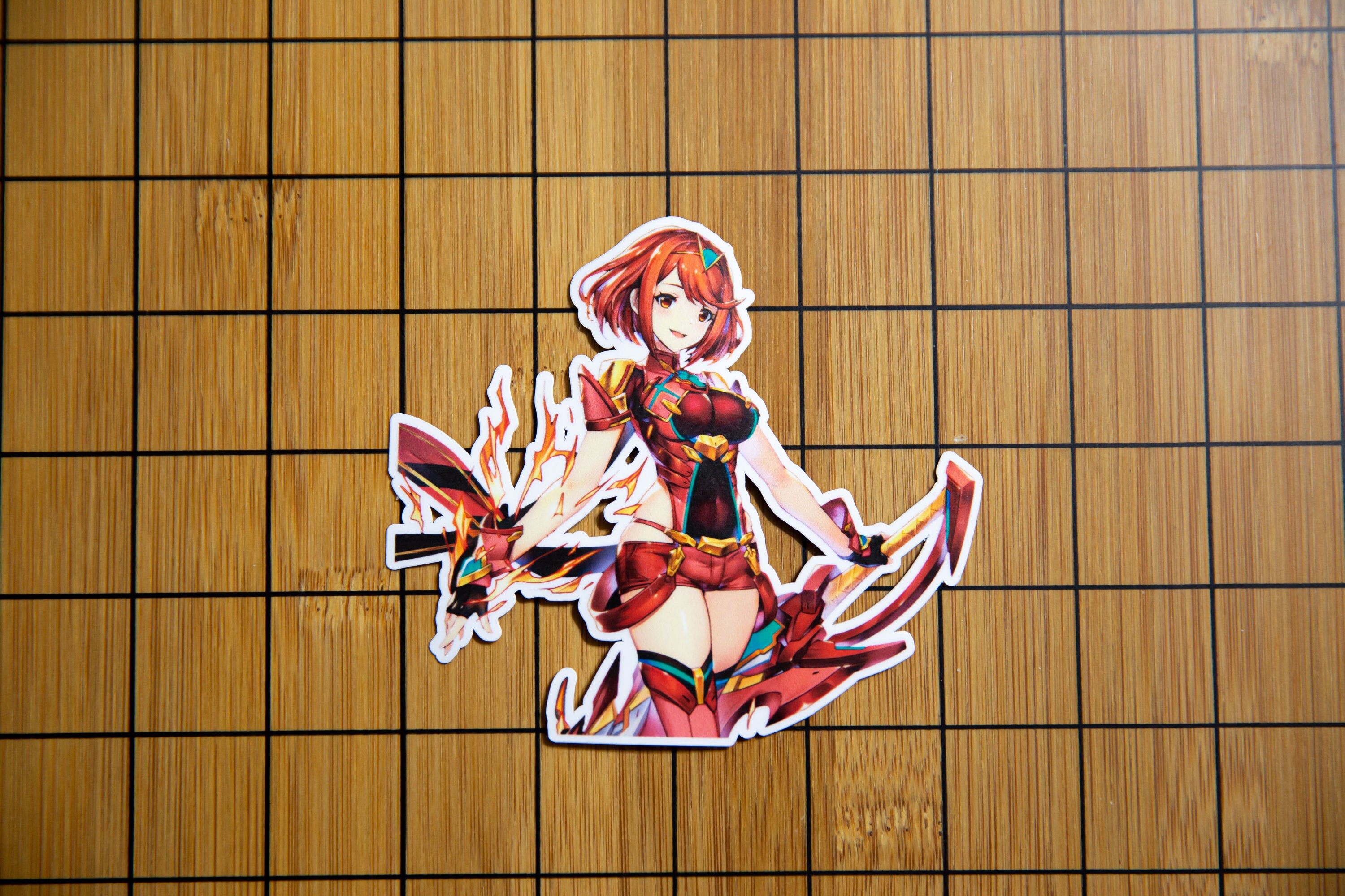 Pyra Homura Sexy Cute Waifu Anime Stickers or Magnets - Etsy