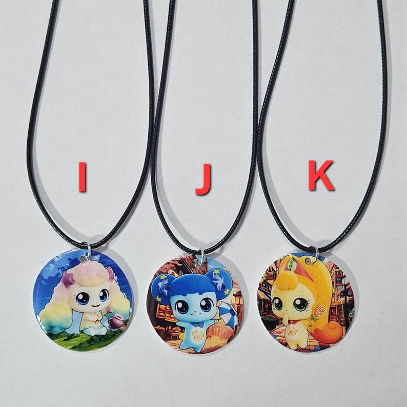 Catch! Teenieping Plastic Round Necklace Anime Fashion Jewelry Pendant ...