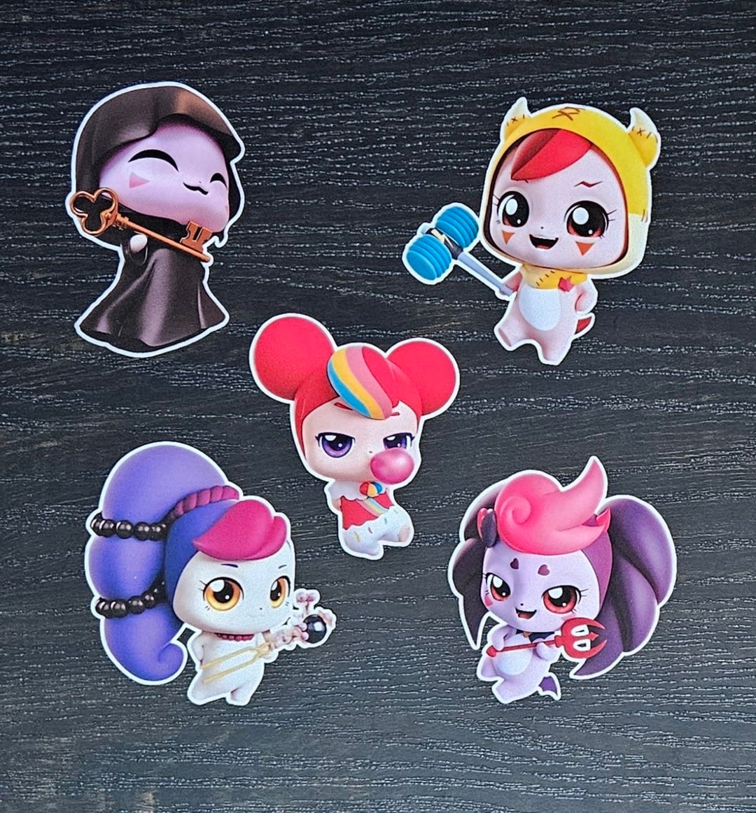 Catch! Teenieping Bad Guys Villain Cute Korean Animated Series Stickers ...