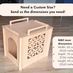 Cat Litter Box Cover, Wooden Pet Litter Cabinet, Stylish Animal ...