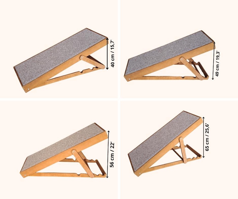 Adjustable Dog Ramp, Modern Cat Stairs, Foldable Pet Steps - Etsy