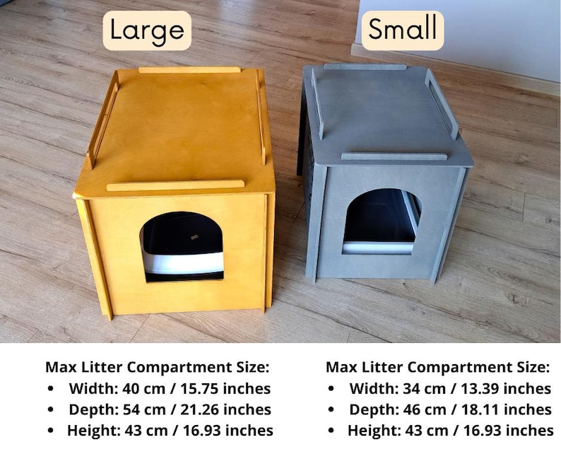 Litter Box Cover, Wooden Pet Litter Cabinet, Stylish Animal Furniture ...
