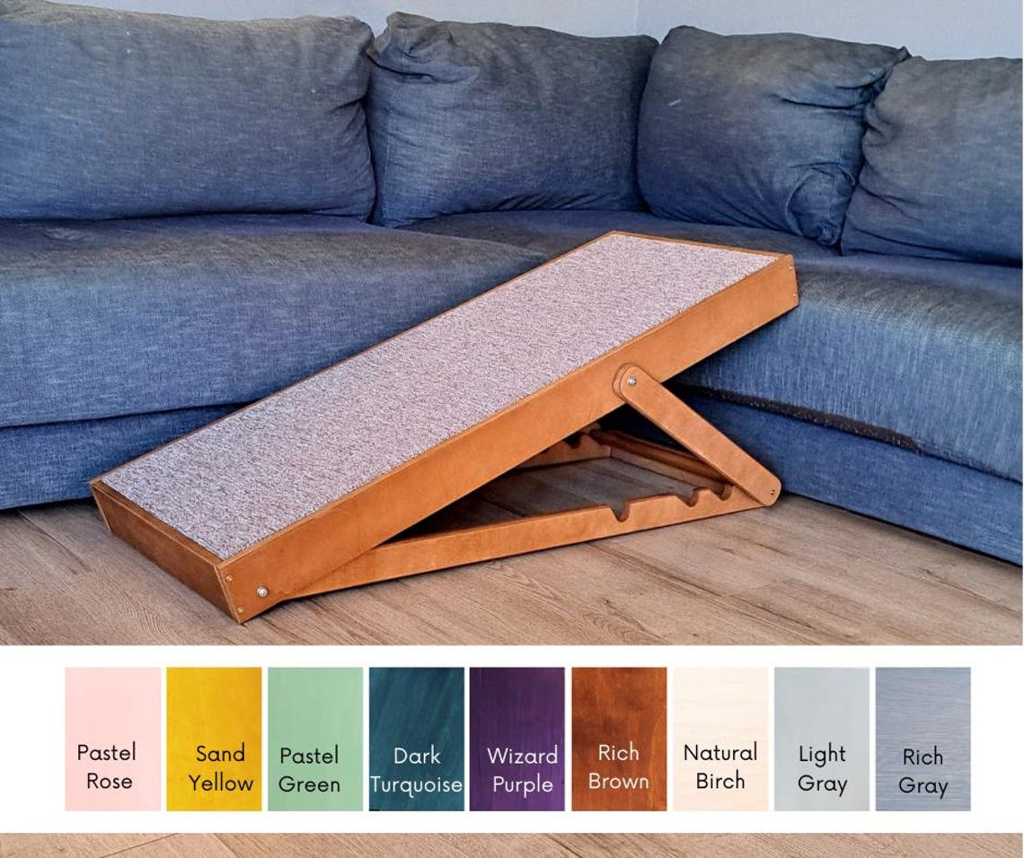 Adjustable Dog Ramp, Modern Cat Stairs, Foldable Pet Steps - Etsy