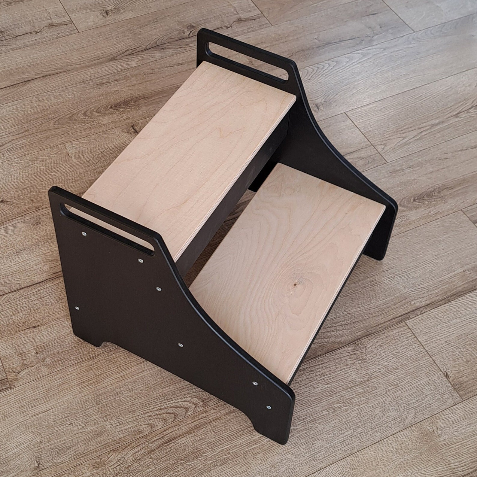 Wooden Step Stool for Adults, Two Steps, Use in Kitchen, Use in ...