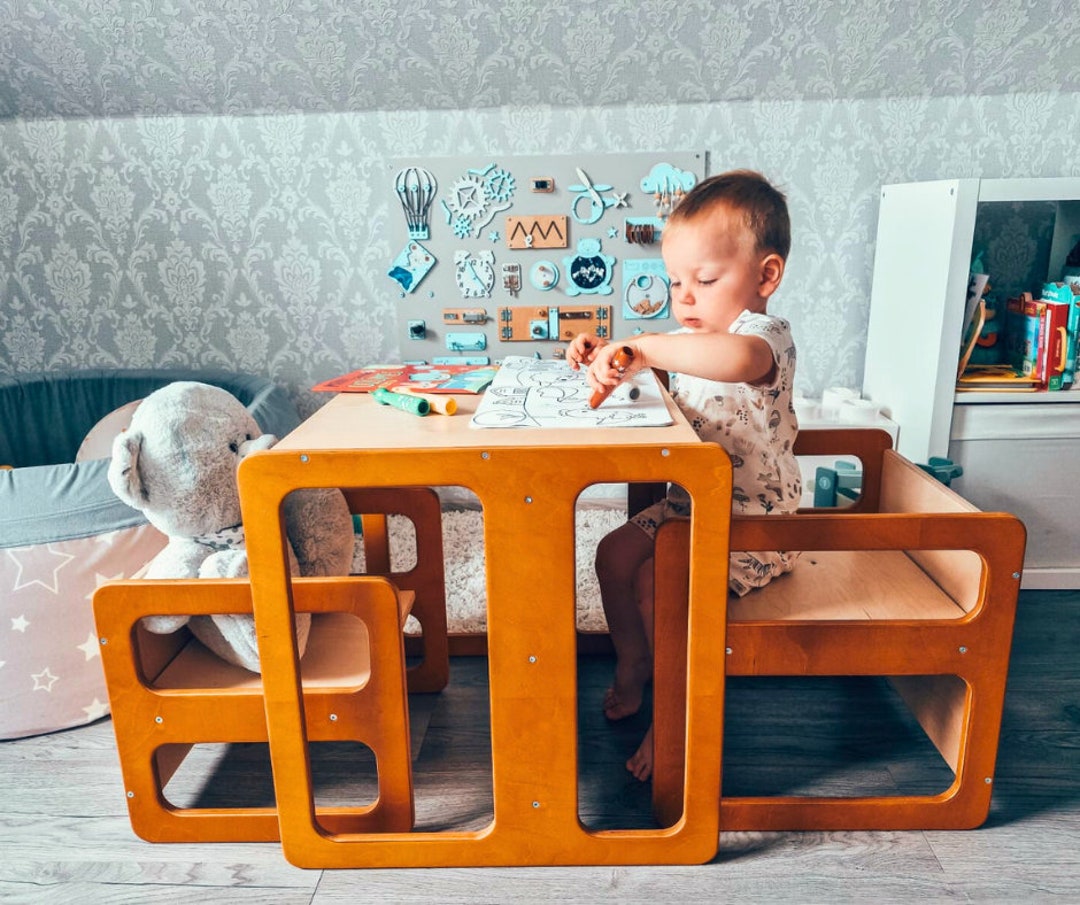 Cub Chairs Set, Montessori Table/chair, Kids Table, Kids Chair ...