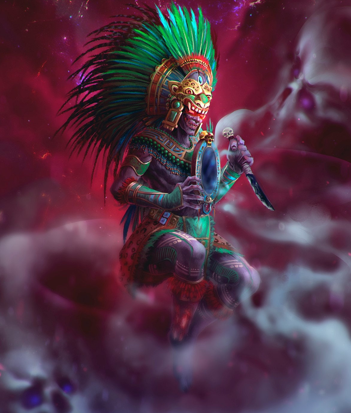 Ancient Aztec God Tezcatlipoca Pact - Etsy
