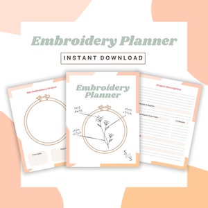 Embroidery Planner, Printable Embroidery Planner, Handembroidery ...
