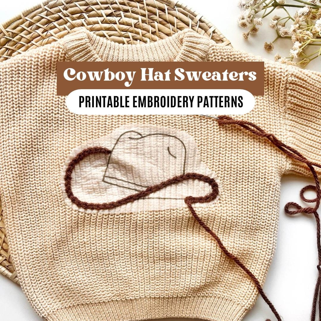 Cowboy Handembroidery Bundle Downloadable Western Embroidery Patterns ...