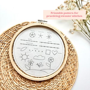 Beginner Embroidery PDF Stitch Sampler-embroidery Pattern for Beginners ...