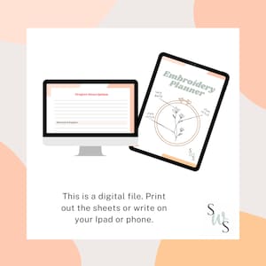 Embroidery Planner, Printable Embroidery Planner, Handembroidery ...