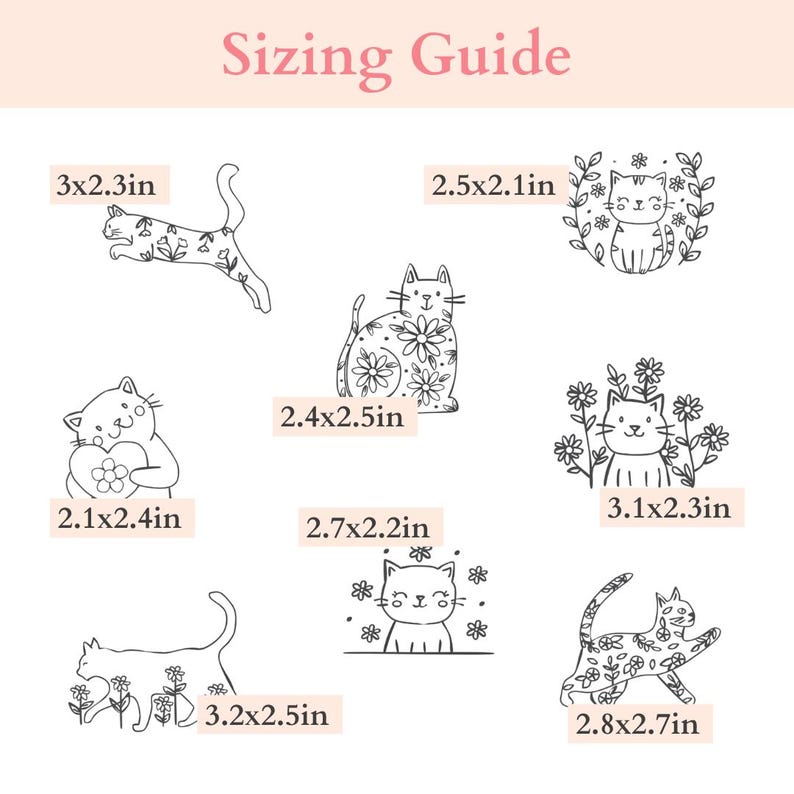 Cat Stick and Stitch Embroidery Designs, Washaway Embroidery Stabilizer ...