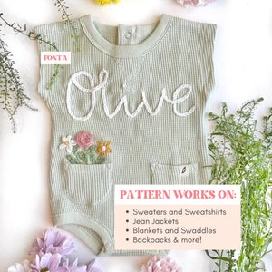 DIY Name Sweater Kit, Embroidery Kit Sweater, Personalized Name Sweater ...