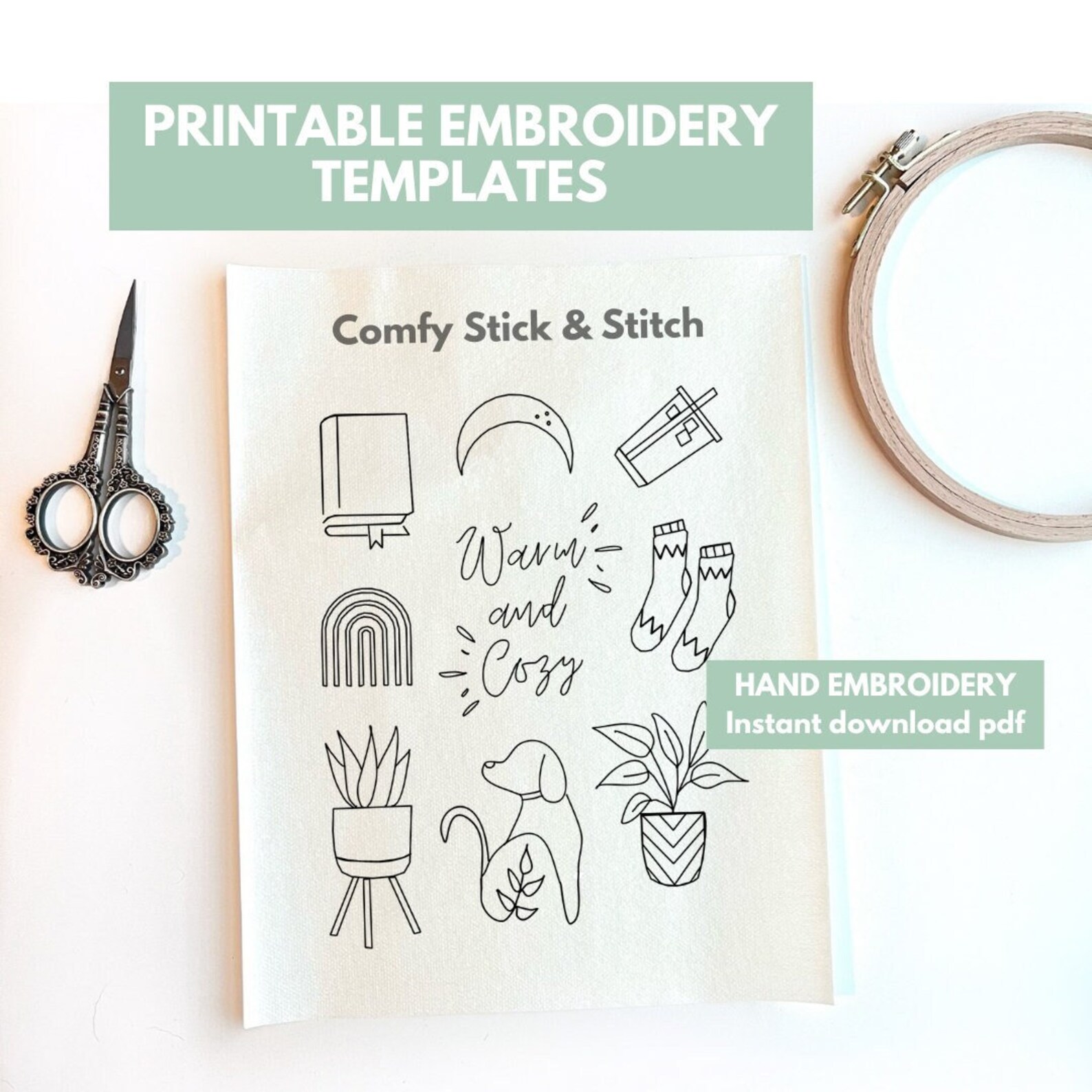 Printable Stick and Stitch Embroidery Patterns Download Comfy - Etsy