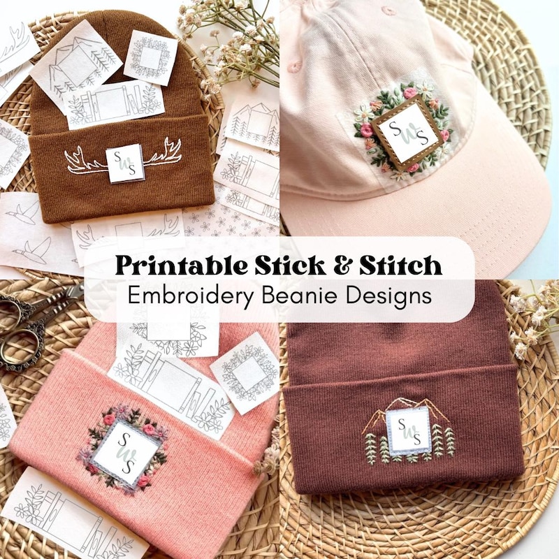 Beanies Hand Embroidery - Etsy