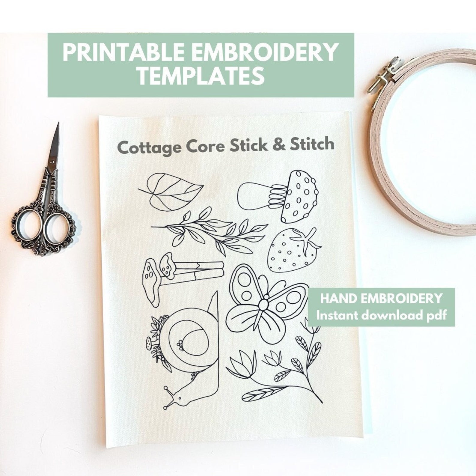 Printable Stick and Stitch Embroidery Patterns Download - Etsy