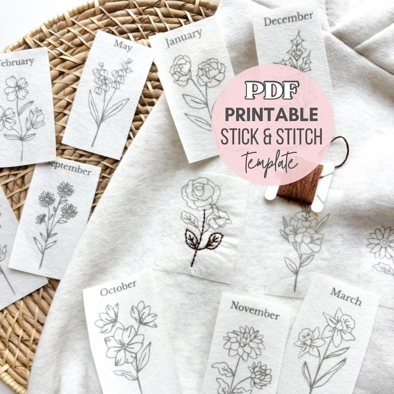 Birth Month Patches - Etsy