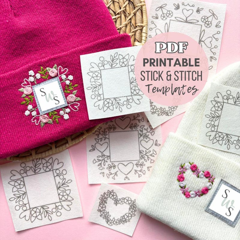 Stitch and Stick Heart - Etsy