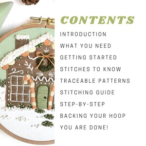 Christmas Handembroidery Pattern, Gingerbread Christmas Embroidery, PDF ...