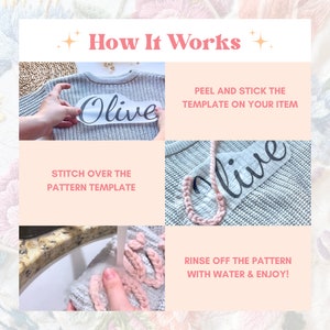 DIY Name Sweater Kit, Embroidery Kit Sweater, Personalized Name Sweater ...