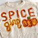 Cream Kids/baby Sweater, 3-6 MONTHS, Pumpkin Spice Hand Embroidered ...