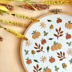 Fall Embroidery Pattern Step by Step Beginner Embroidery Pattern PDF ...