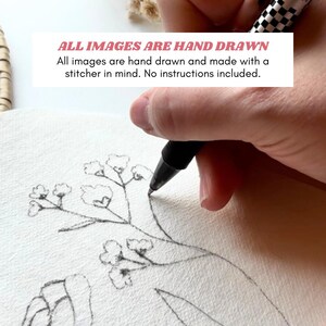 Floral Alphabet Hand Embroidery PDF Template, Instant Digital Download ...