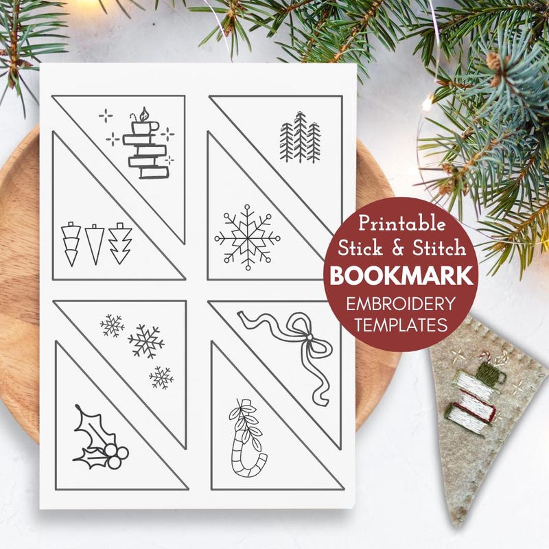 Embroidery Bookmark - Etsy