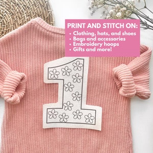 Number Handembroidery Bundle Downloadable Embroidery Patterns DIY ...