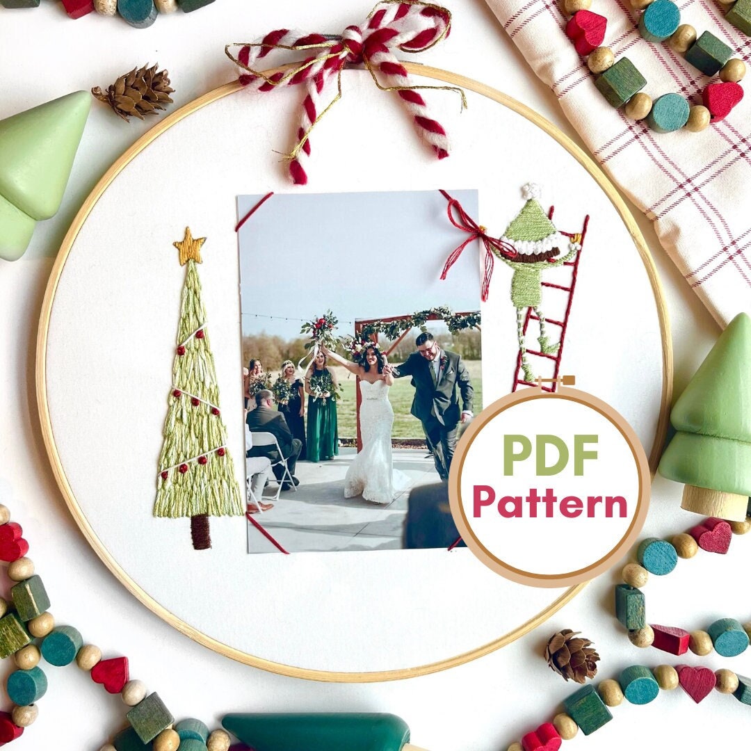 Photoframe Embroidery Step by Step Beginner Embroidery Pattern - Etsy