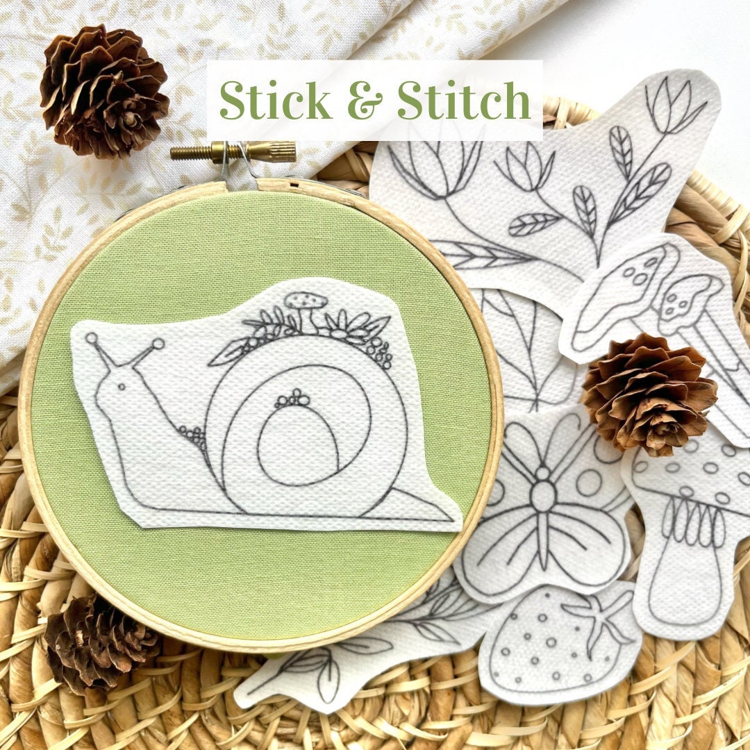 Stick and Stitch Embroidery Cottage Core Patterns Embroidery Transfers ...