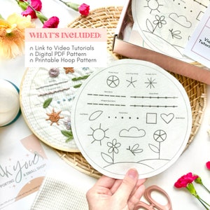 Beginner Embroidery PDF Stitch Sampler-embroidery Pattern for Beginners ...