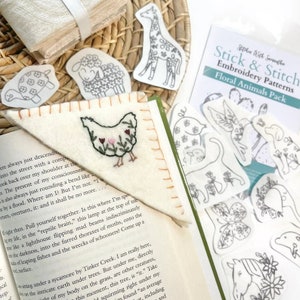 Spring Embroidery Bundle, Stick and Stitch Handembroidery Bundle ...