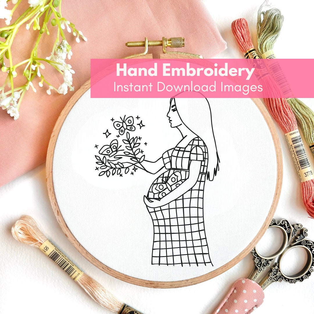 Pregnancy Loss Handembroidery Image, Miscarriage Embroidery PDF ...