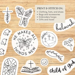 Christian Printable Stick and Stitch Embroidery Designs Christian Stick ...