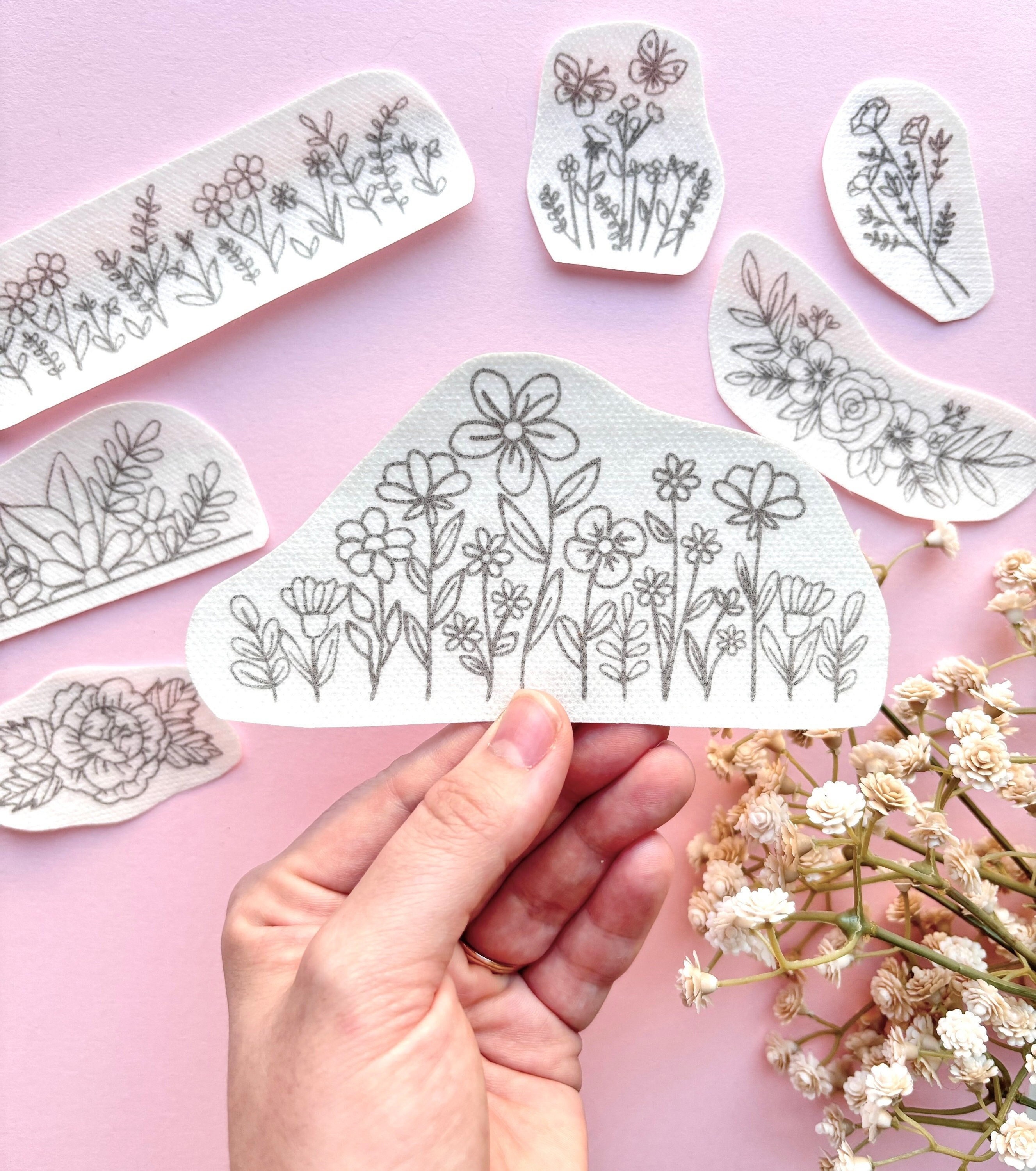 Flower Pocket Embroidery - Etsy Flower Pocket Embroidery - Etsy