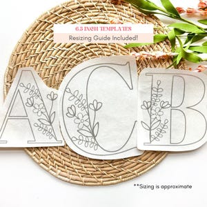Wildflower Alphabet Handembroidery Bundle Downloadable Handembroidery ...