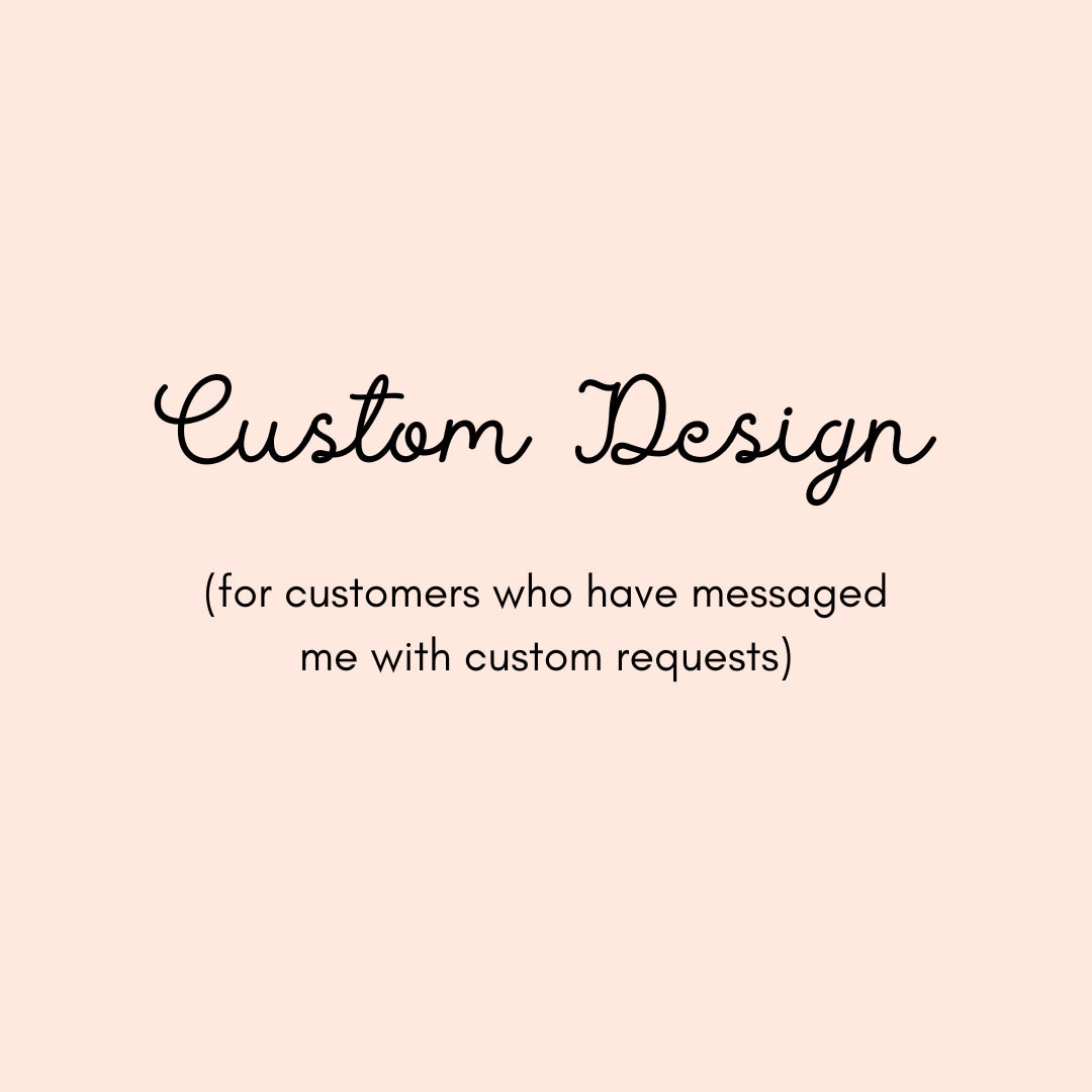 Custom Design for SWS Customer (made Upon Request - Please Message Me ...