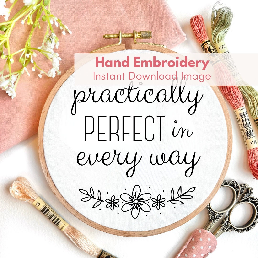 Baby Hand Embroidery Design, Baby Shower Embroidery Gift, Baby Girl ...