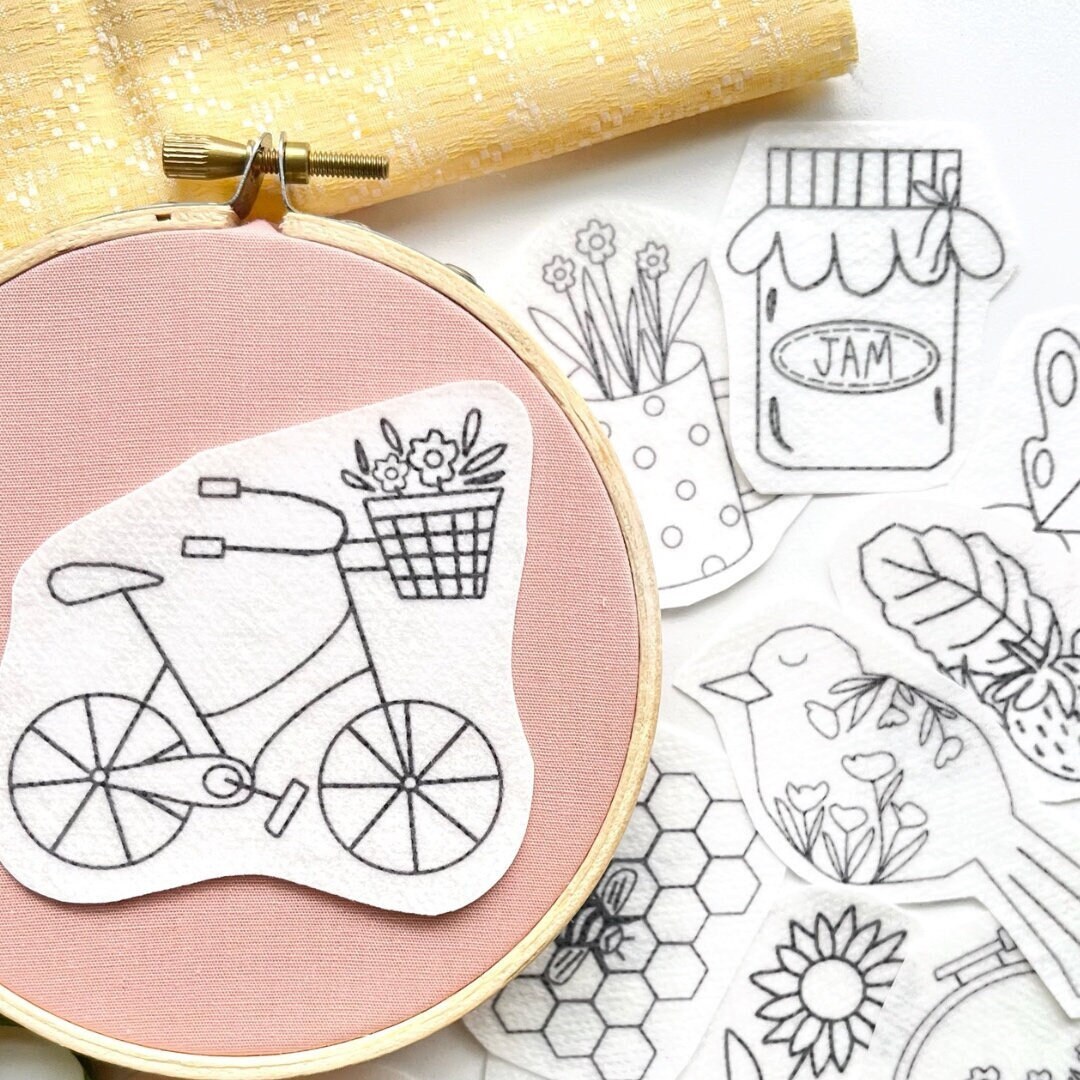 Spring Embroidedy Designs Stick and Stitch Floral Hand Embroidery ...