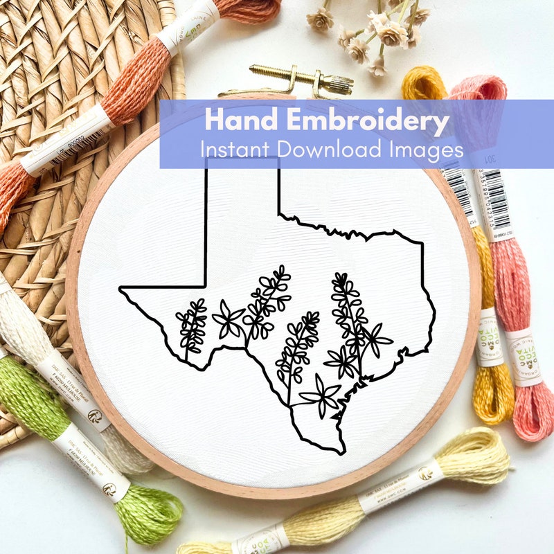 Texas Embroidery - Etsy