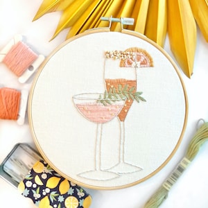 Embroidery Pattern Cocktails Instant Download PDF Pattern Alcohol ...