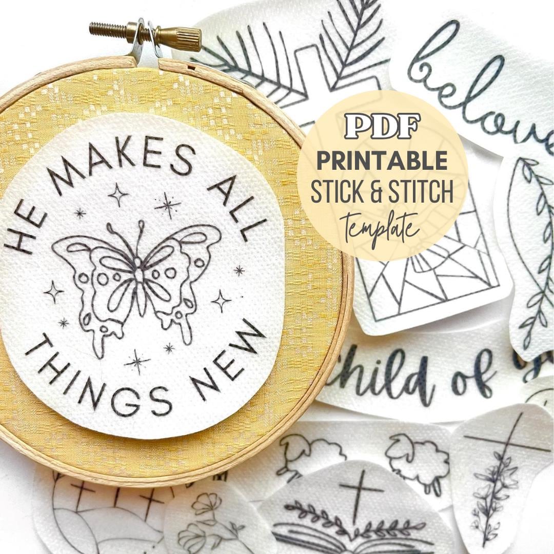 Christian Printable Stick and Stitch Embroidery Designs Christian Stick ...