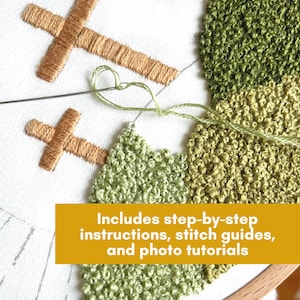 Christian Embroidery Easter Hoop Pattern Christian DIY Embroidery ...