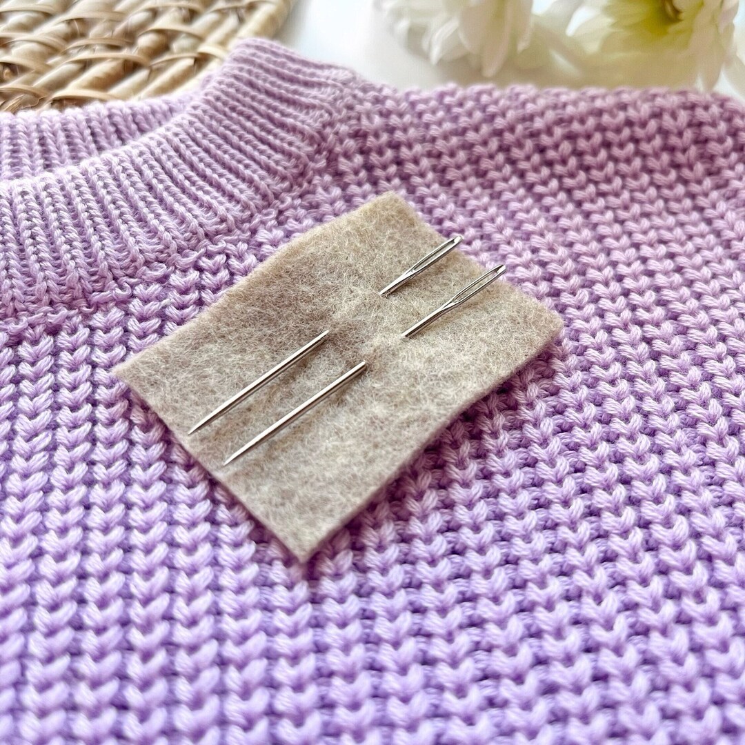 2 Pack Darners Needles Embroidery Supplies Large Eye Needle Sharp Yarn ...